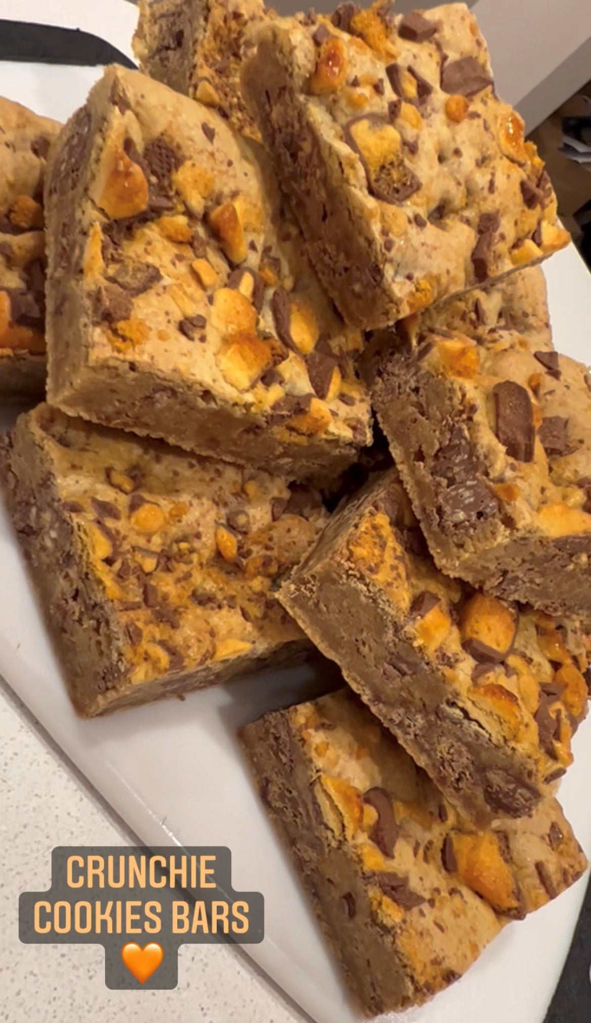 Cadbury's Crunchie Cookie Bar – Bakerbones Cakes